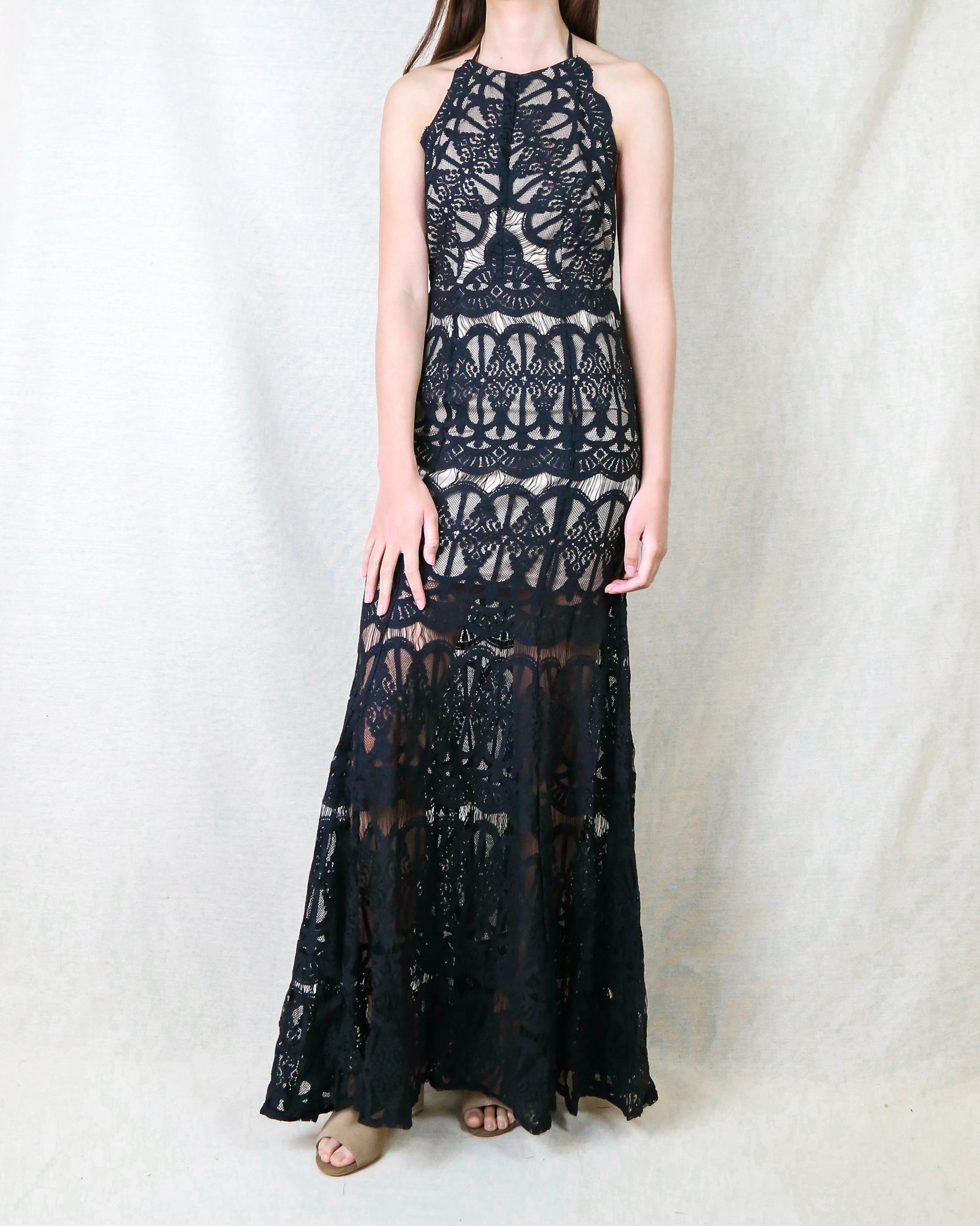 Everlasting Moments Fishtail Maxi Dress in Black – Distracted LA